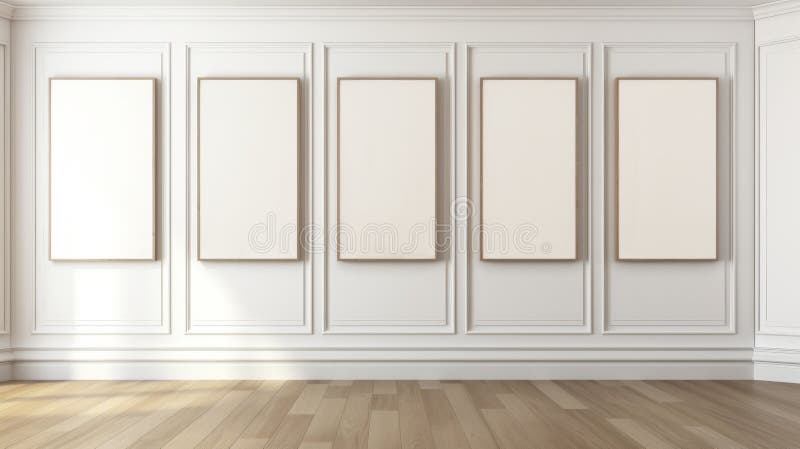 Contemporary Landscapes: White Blank Space with Multiple Frames on ...