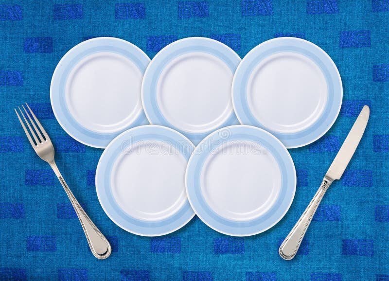 Five white plates stock image. Image of appointments - 108275637