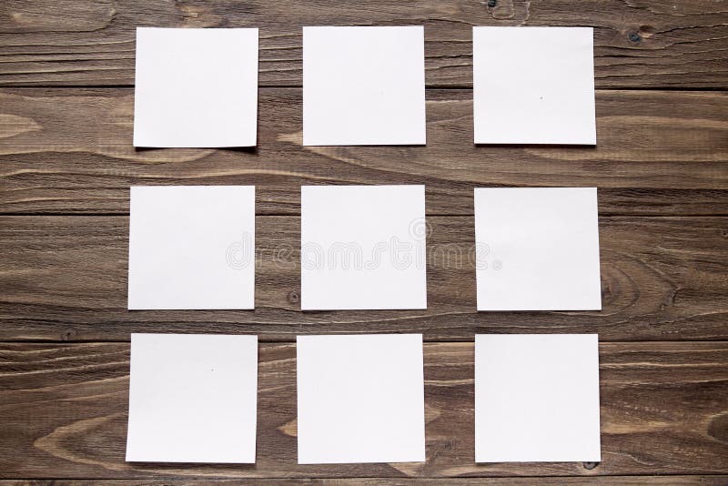 Five White Post Notes Wooden Background Stock Photos - Free & Royalty ...