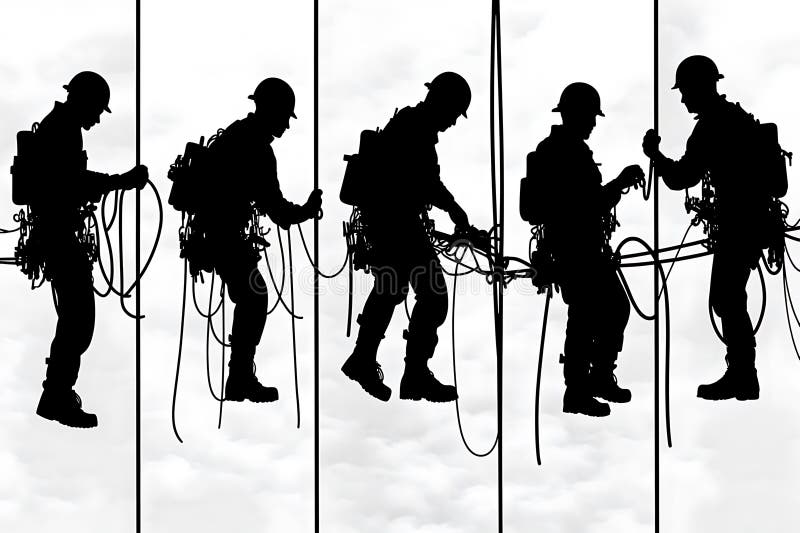 Silhouetted Window Cleaners Stock Illustrations – 5 Silhouetted Window ...