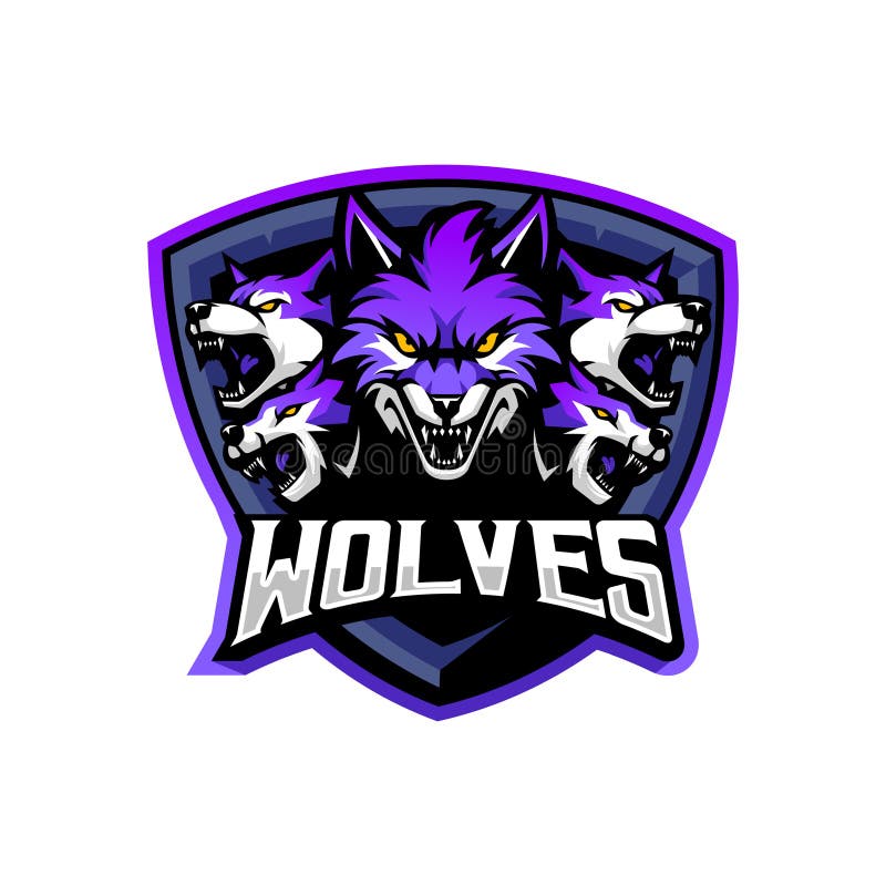 Five wolf heads stock vector. Illustration of wolf, mascot - 314990045