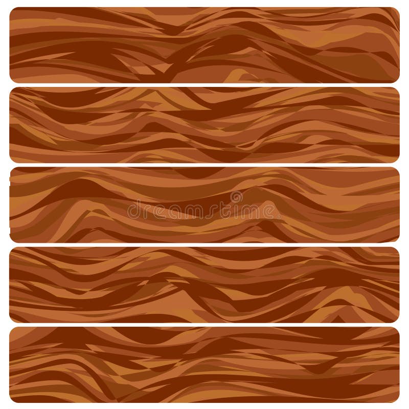Vector Abstract Wood Texture in Flat Design Stock Vector - Illustration ...
