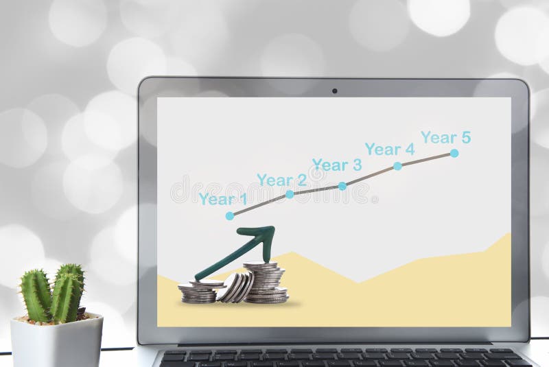 Five Years Return on Investment ROI Concept and Making Money with ...