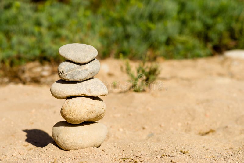 Five Zen Stones Stacked and Balanced Stock Photo - Image of meditation ...