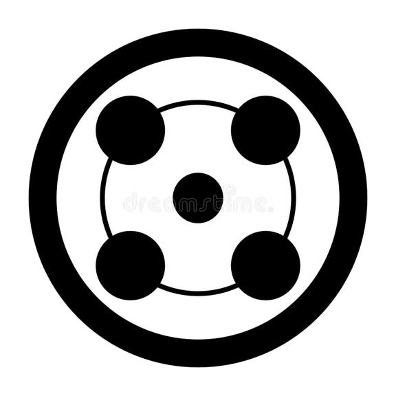 Five Dots and Two Circles, Crop Circle Pattern Stock Vector - Illustration of arrangement ...