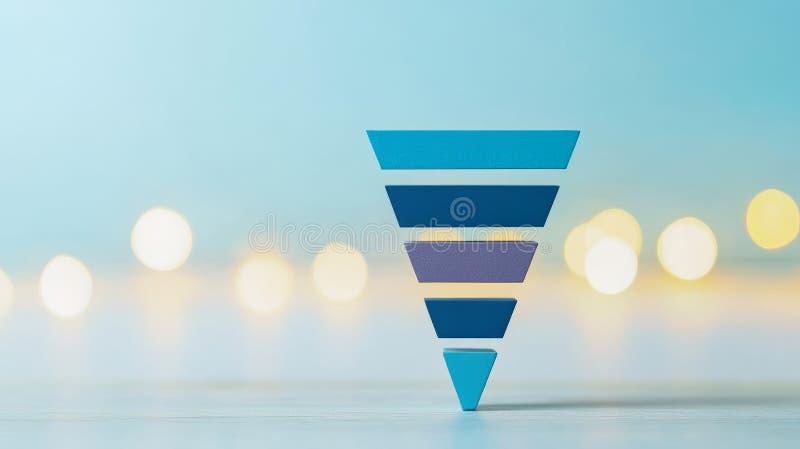 FiveStage Funnel Chart Template Visualize Your Business Framework ...