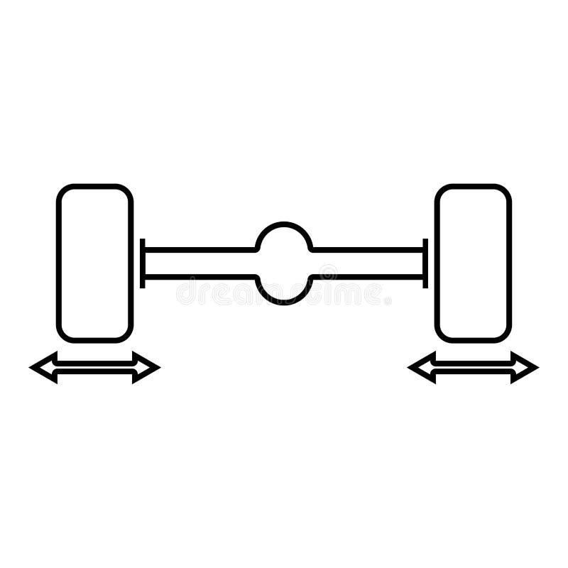 Fix Car Wheels Computer Wheel Balancer Icon Black Color Illustration ... Fix Car Wheels Computer Wheel Balancer Icon Black Color Illustration ...