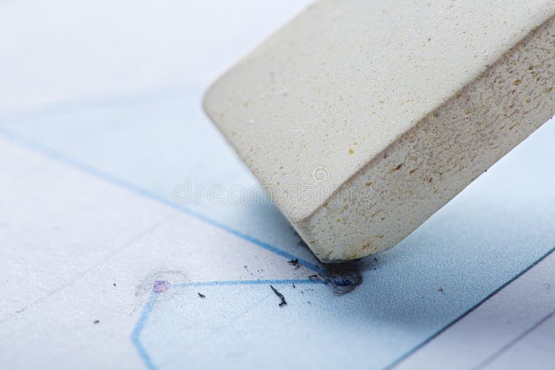 Fix with Eraser Financial Data in Document. Concept of Banking ...