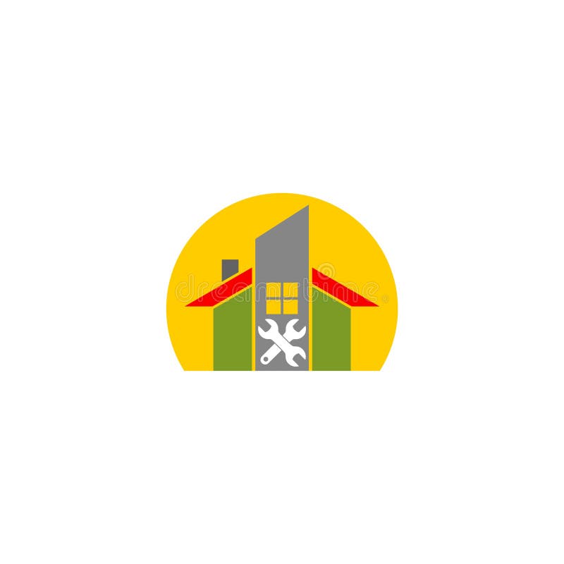 Fix Home Simple Logo Design Stock Vector - Illustration of computer ...