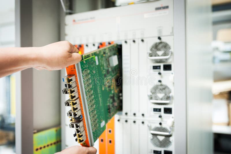Fix Network Switch in Data Center Room Stock Photo - Image of ...