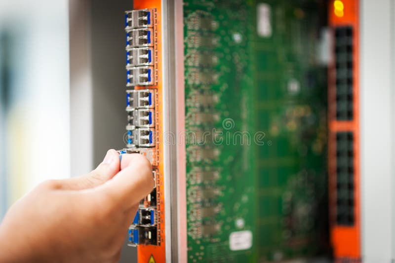 Fix Network Switch in Data Center Room Stock Photo - Image of ...