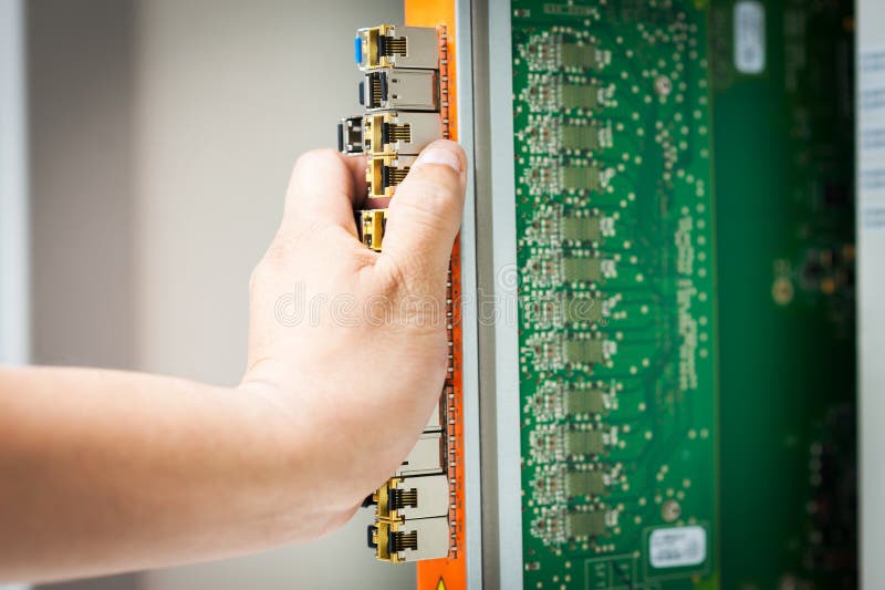 Fix Network Switch in Data Center Room Stock Image - Image of equipment ...