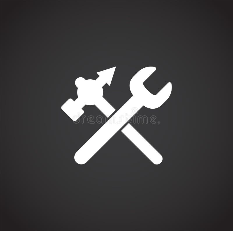 Fix and Service Related Icon on Background for Graphic and Web Design ...