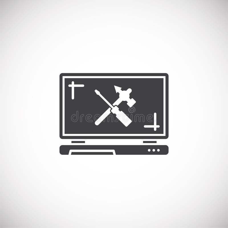 Fix and Service Related Icon on Background for Graphic and Web Design ...