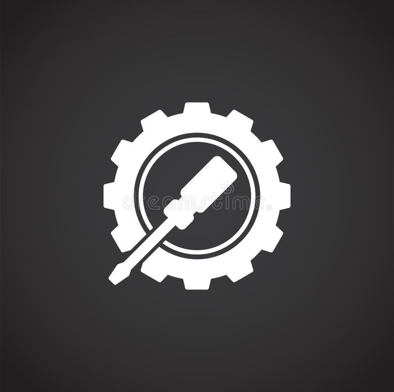 Fix and Service Related Icon on Background for Graphic and Web Design ...