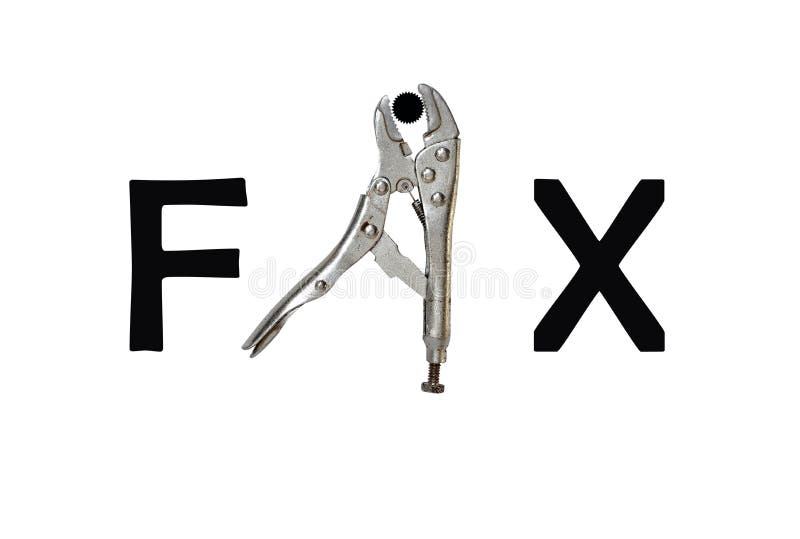 Fix by tool character stock photo. Image of fixing, dirty - 18866384