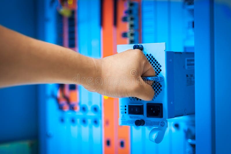 Uninterrupted Power Supply Unit Battery Stock Photo - Image of network ...
