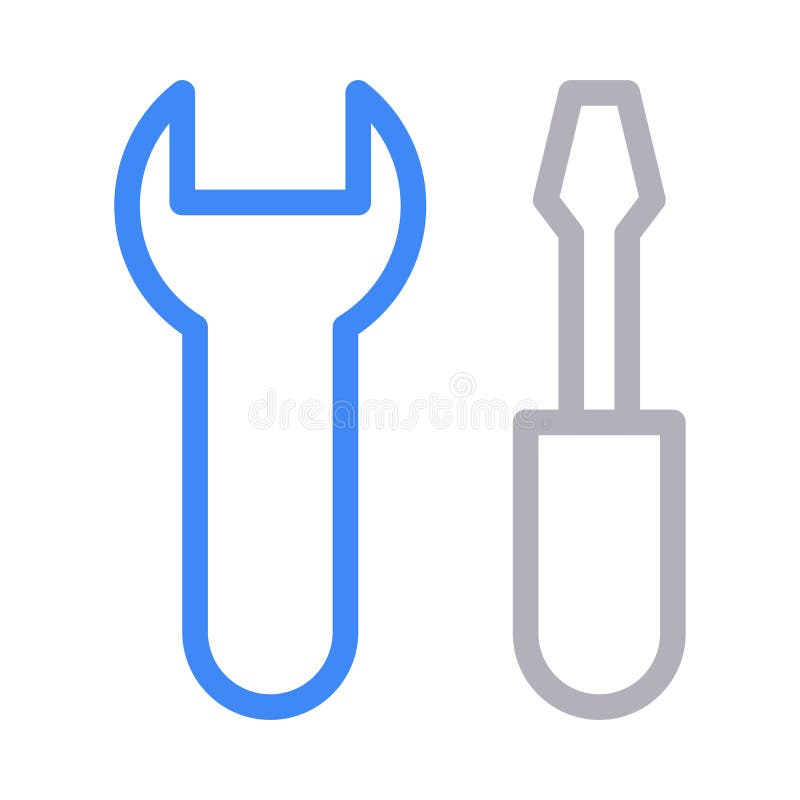 Fix Colour Line Vector Icon Stock Vector - Illustration of drawn, icons ...