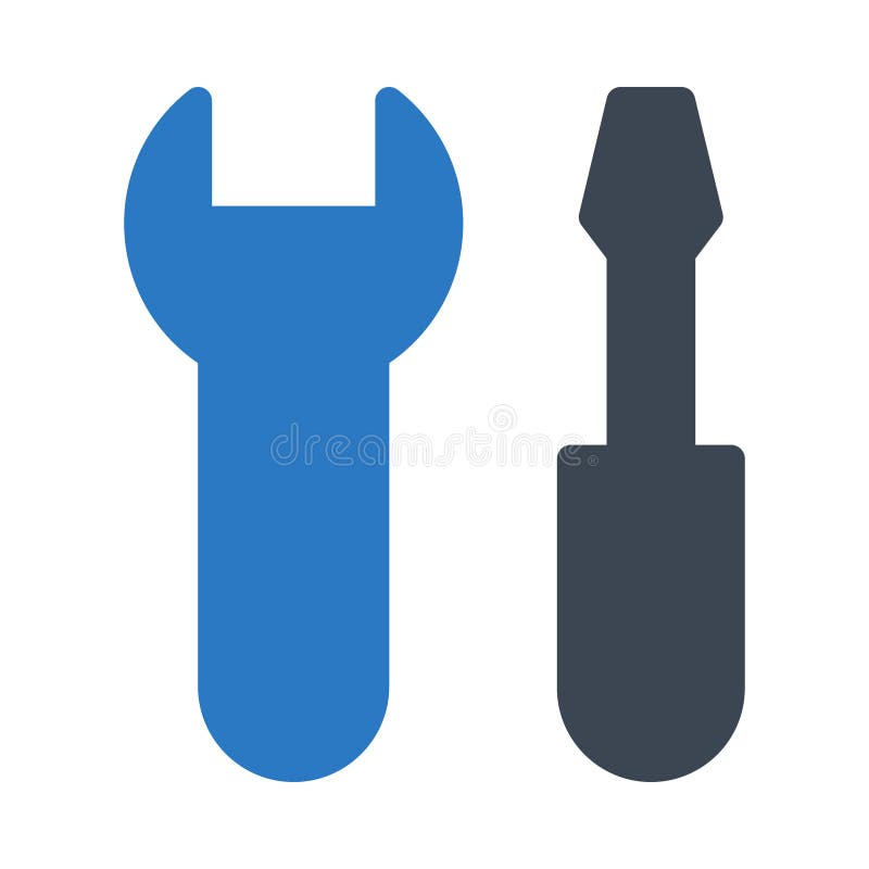 Fix Glyph Colour Vector Icon Stock Vector - Illustration of glyph ...