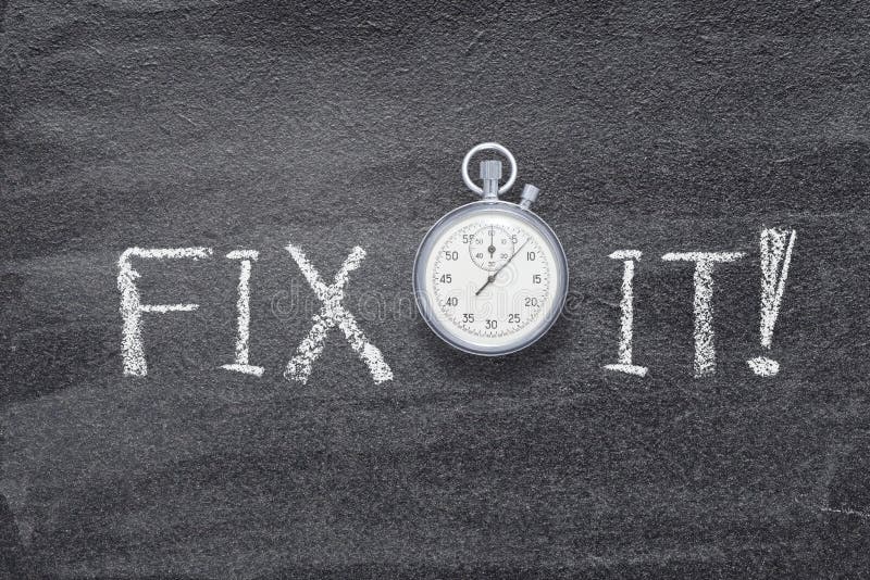 Fix it watch stock image. Image of time, second, solution - 166282137