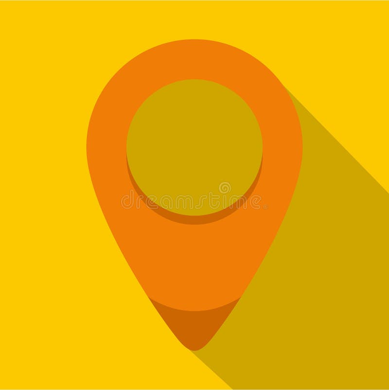 Fixation Pin Icon, Flat Style. Stock Vector - Illustration of attach ...