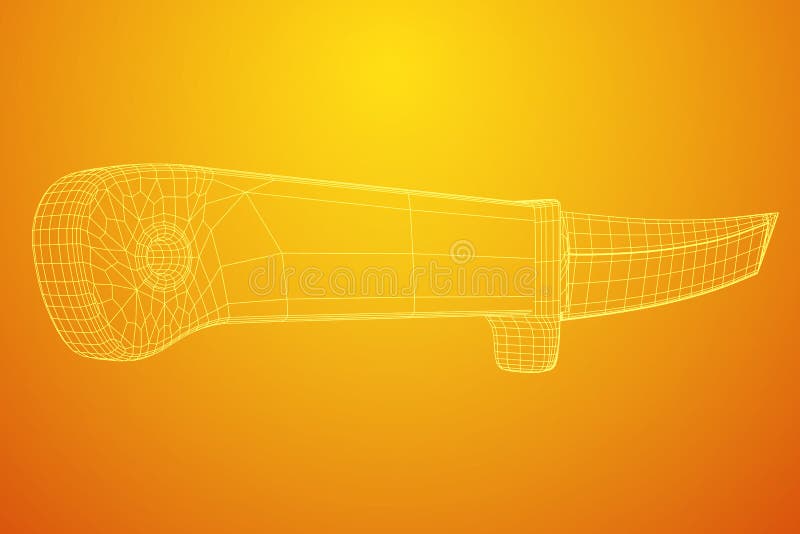 Fixed Blade Tactical Knife stock vector. Illustration of combat - 144119562