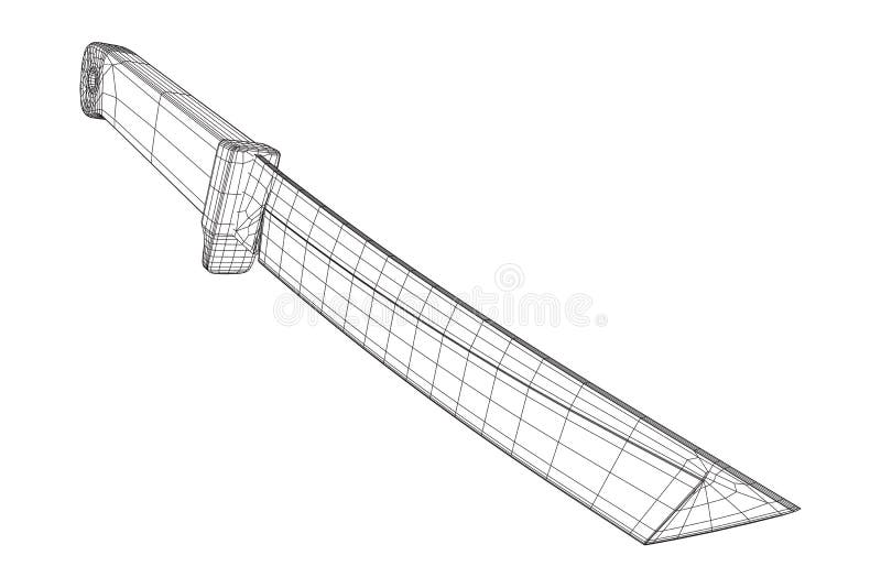 Fixed Blade Tactical Knife stock vector. Illustration of edge - 144316871