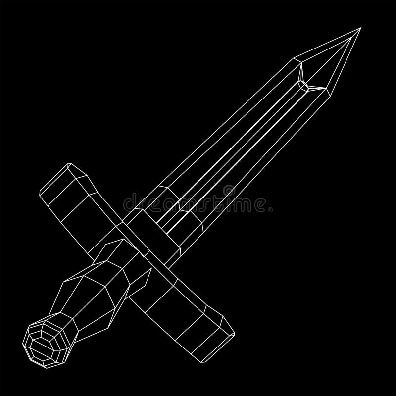Fixed Blade Tactical Knife stock vector. Illustration of frame - 158263493