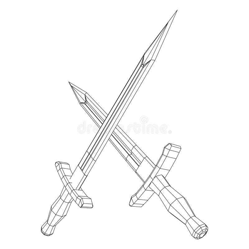 Fixed Blade Tactical Knife stock vector. Illustration of fixed - 158501219