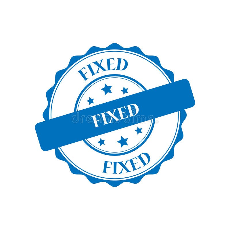 Fixed stamp illustration stock vector. Illustration of emblem - 105769205
