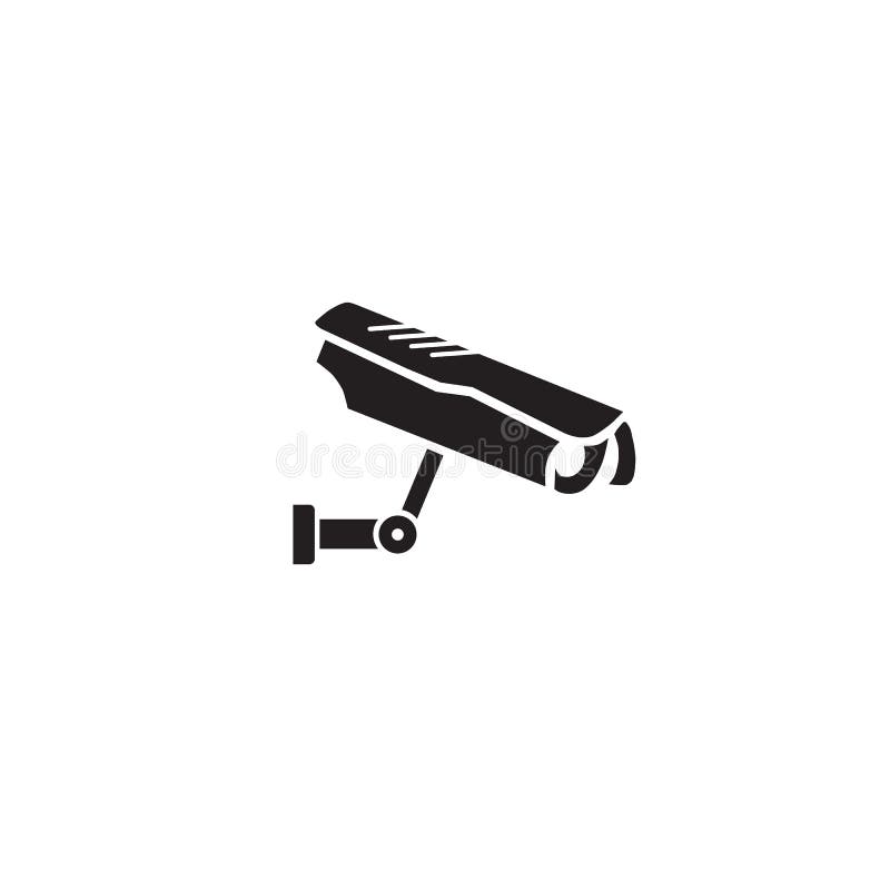 Fixed CCTV, Security Camera Icon Vector Template Isolated Stock Vector ...