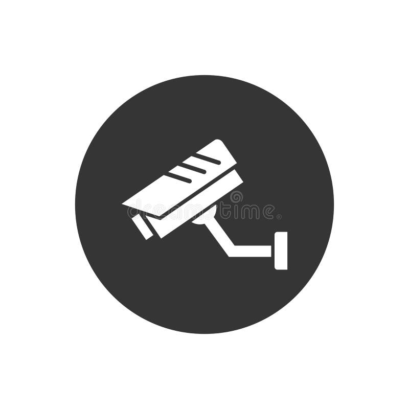 Fixed CCTV, Security Camera Icon Vector Stock Vector - Illustration of ...