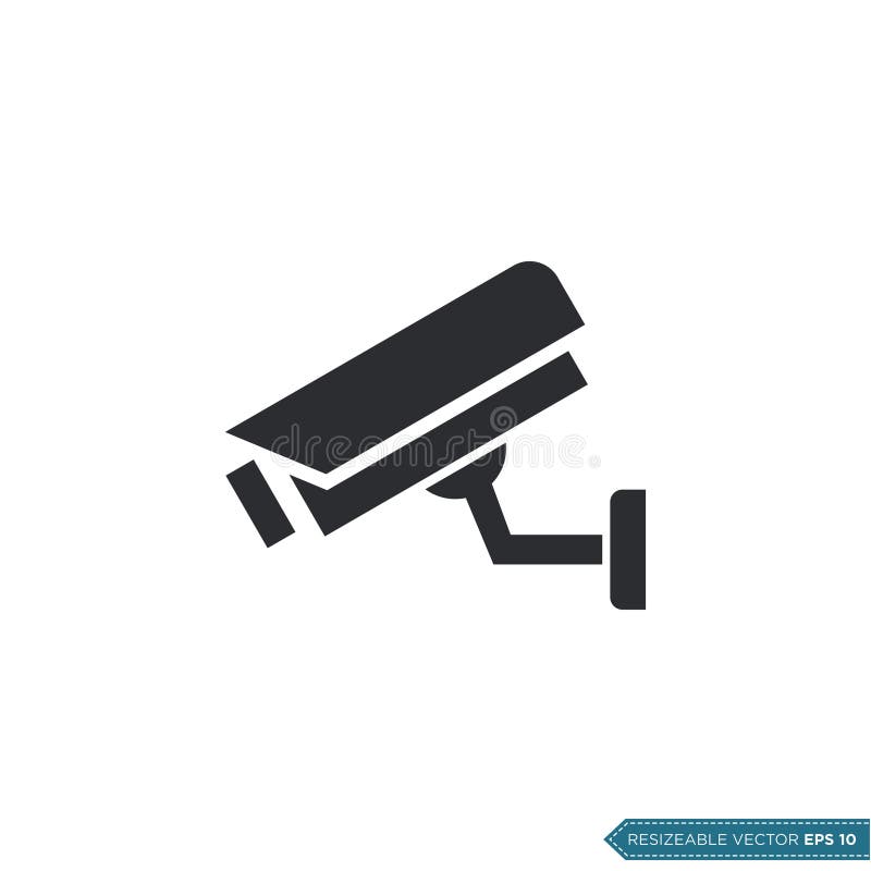 Fixed CCTV, Security Camera Icon Vector Template Illustration Design ...