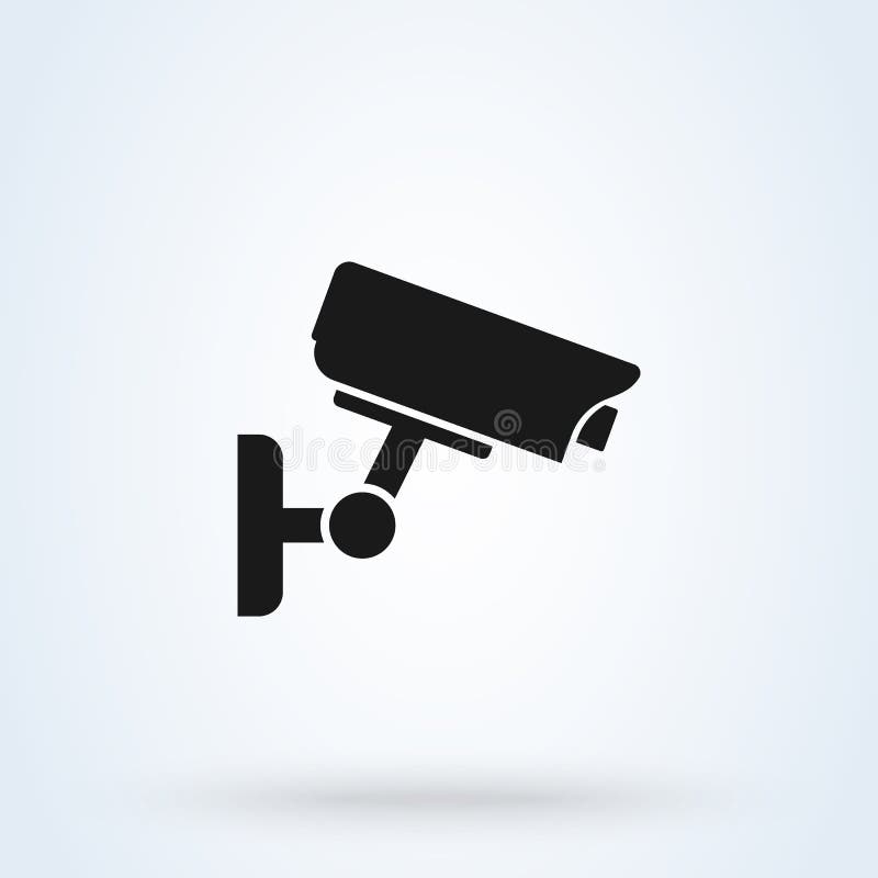 Fixed CCTV Sign Icon or Logo. Security Camera Concept Stock Vector ...