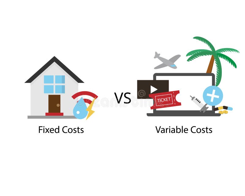 Fixed Cost with No Change in Quantity of Goods Compare with Variable ...