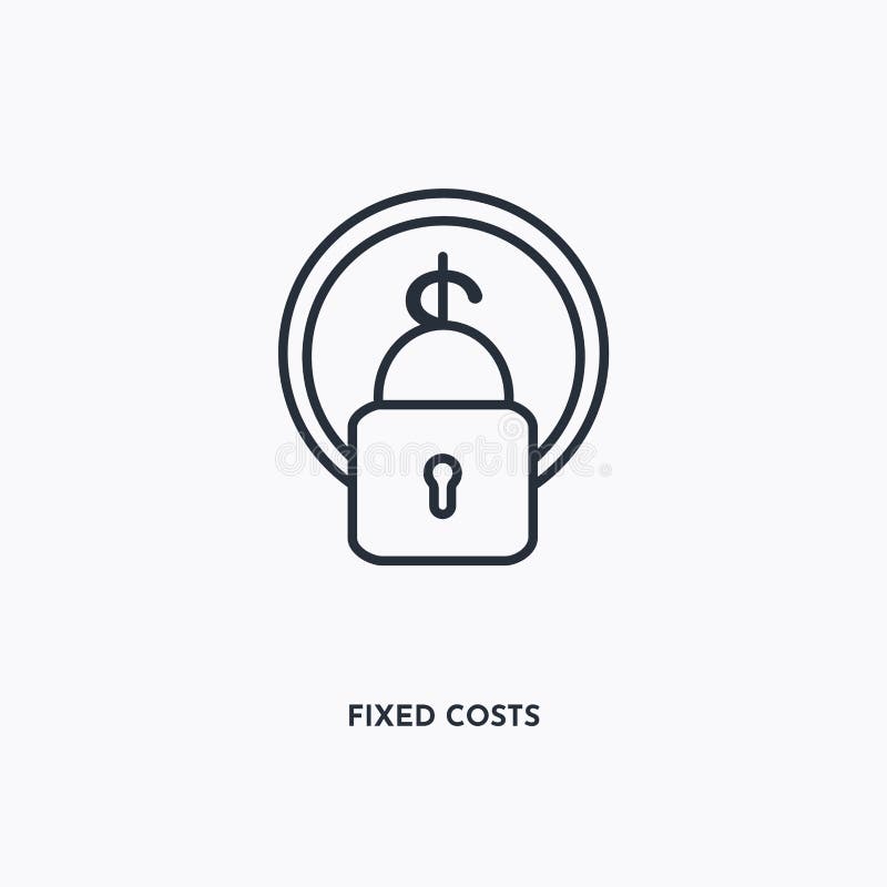 Fixed Costs Outline Icon. Simple Linear Element Illustration. Isolated ...