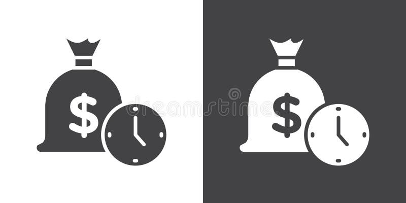 Fixed Deposit Icon Thin Line Illustration Set Stock Illustration ...