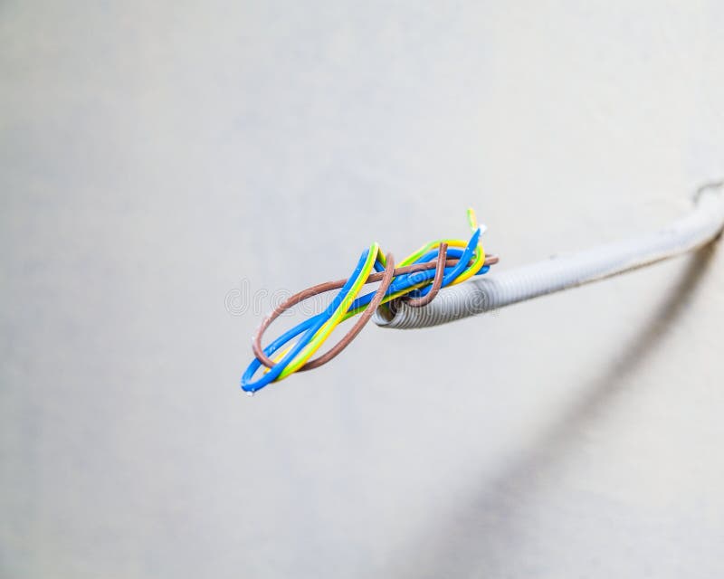 Fixed electrical wires stock image. Image of occupation - 114233711