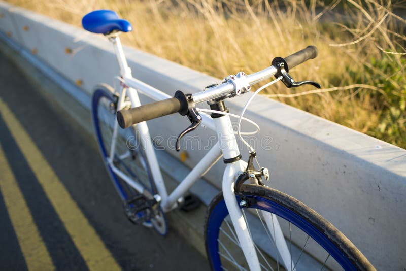 A fixed-gear bicycle stock image. Image of concept, environmental ...