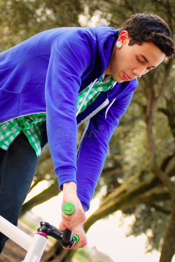 Fixed Gear Cyclist stock image. Image of rider, sport - 8088693