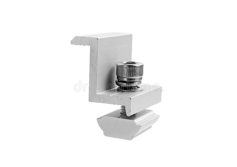 Fixed Height End Clamp for Solar PV Panel Module Installation Isolated ...