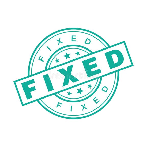 Fixed Letter Rubber Stamp Template Design Stock Vector - Illustration ...