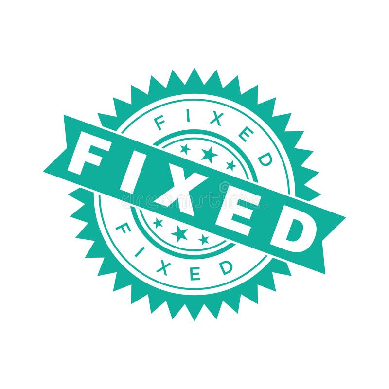 Fixed Letter Rubber Stamp Template Design Stock Vector - Illustration ...