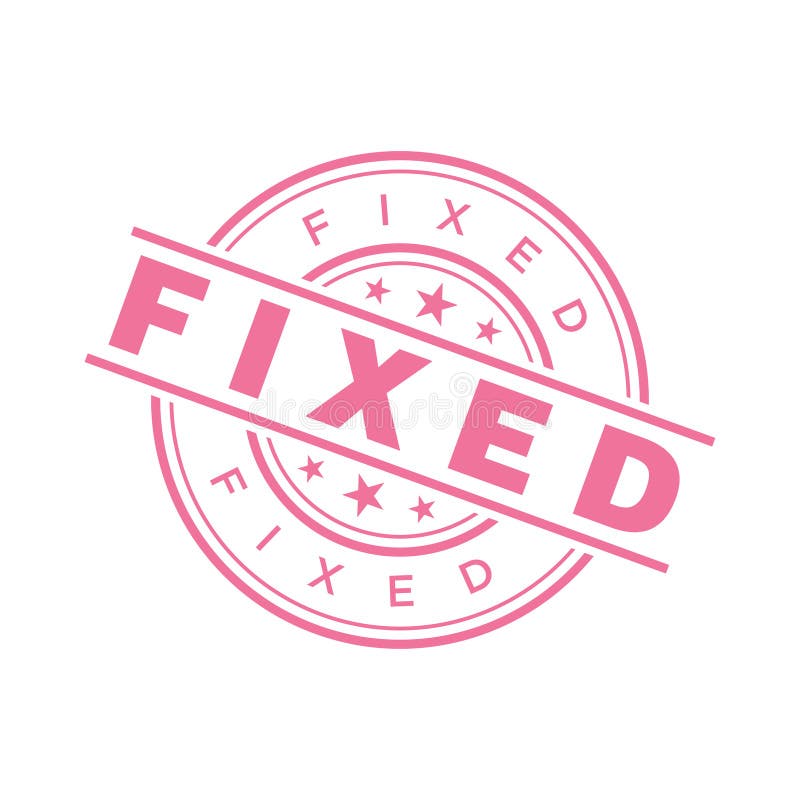 Fixed Letter Rubber Stamp Template Design Stock Vector - Illustration ...