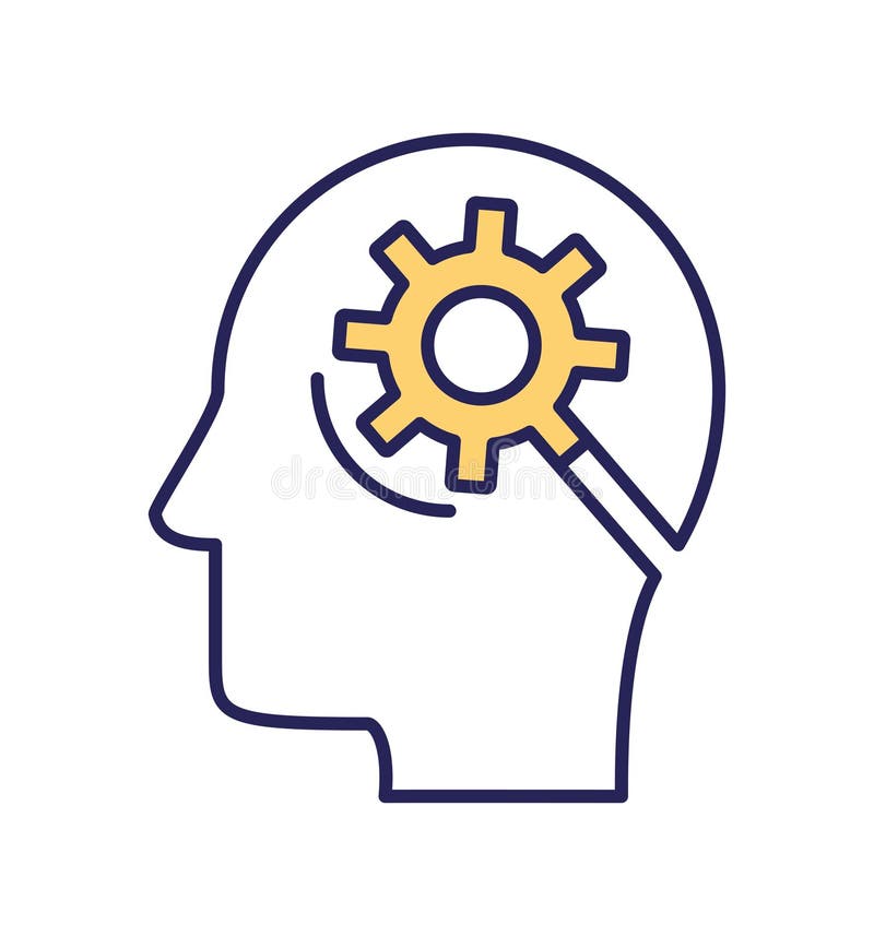 Fixed Mindset Intelligence stock illustration. Illustration of solution ...