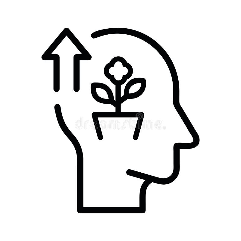 Fixed Mindset Personal Growth Stock Vector - Illustration of ...