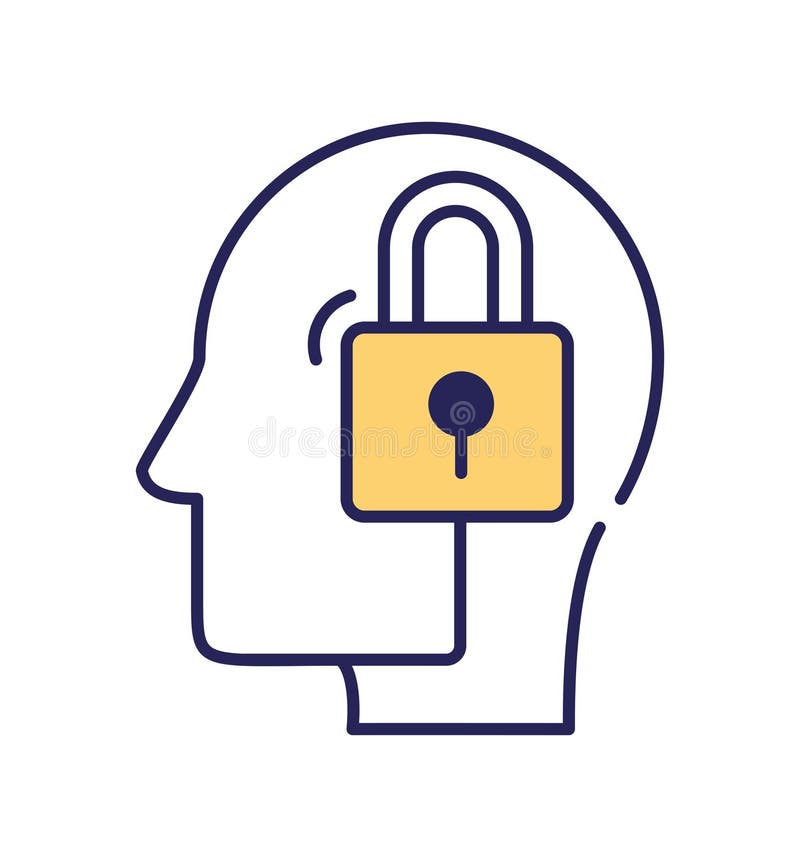 Fixed Mindset Security stock vector. Illustration of lock - 367181373