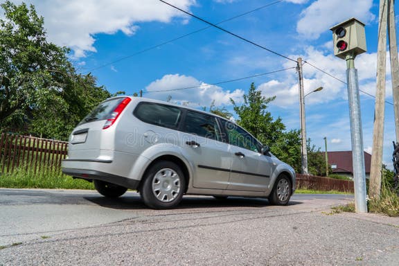 Fixed radar trap stock image. Image of germany, camera - 193379883