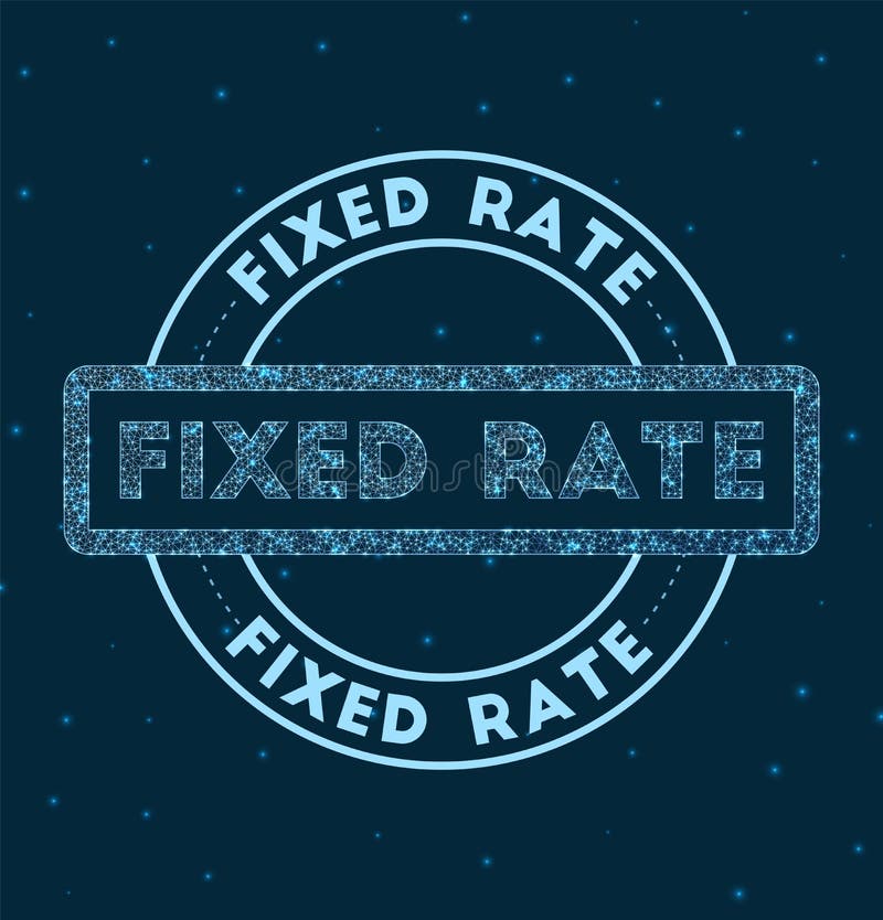 Fixed Rate Mortgage Icon Depicts Home Or Property Loan With Payment Fix ...