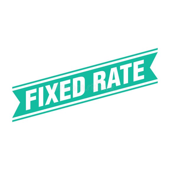 Fixed Rate Letter Rubber Stamp Template Design Stock Vector ...